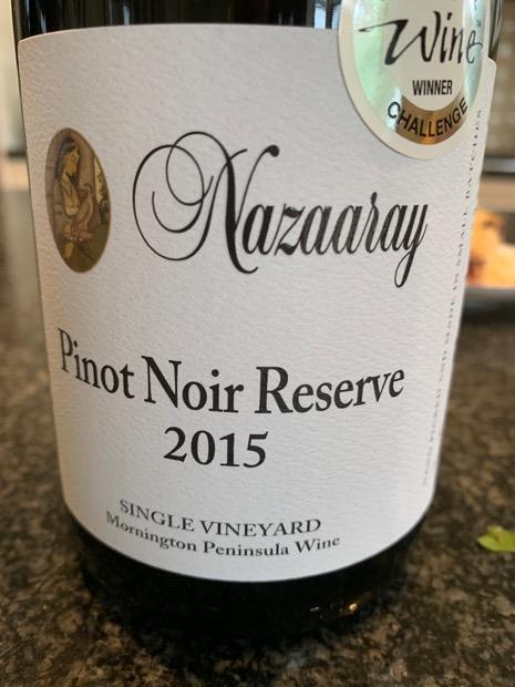 2016 Nazaaray Pinot Noir Reserve, Australia, Victoria, Port Phillip ...