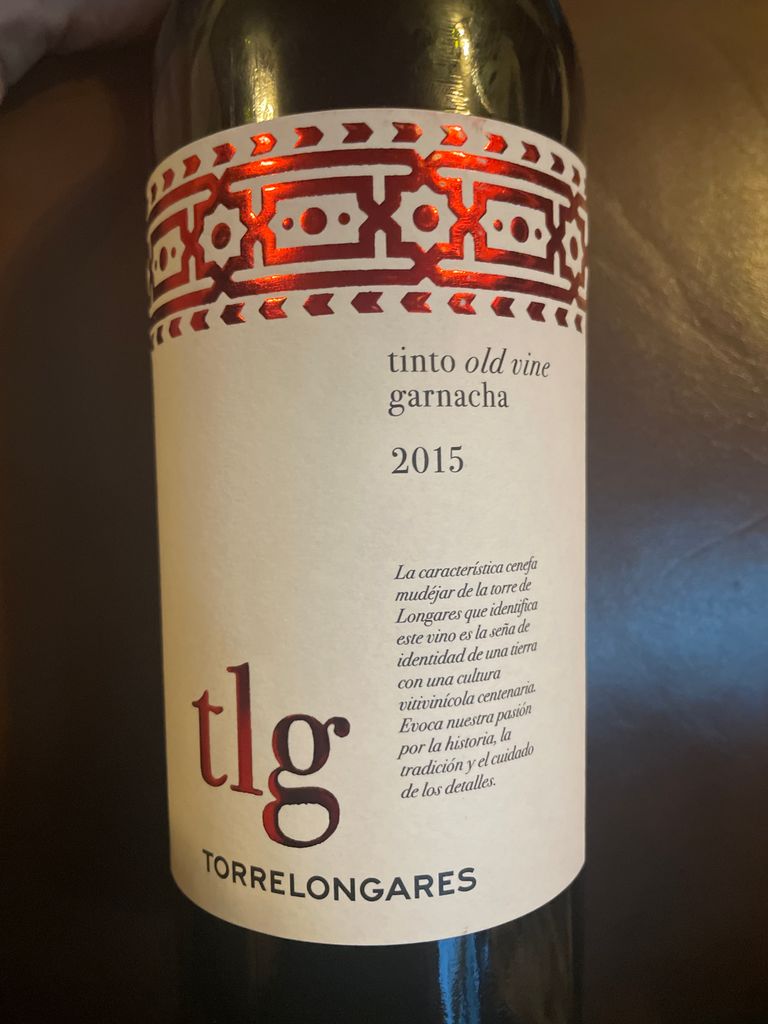 2015 Torrelongares Cariñena Old Vines Garnacha, Spain, Aragón, Cariñena ...
