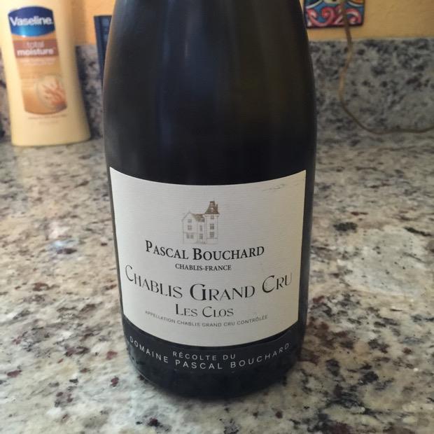 2017 Pascal Bouchard Chablis Grand Cru Les Clos, France, Burgundy ...