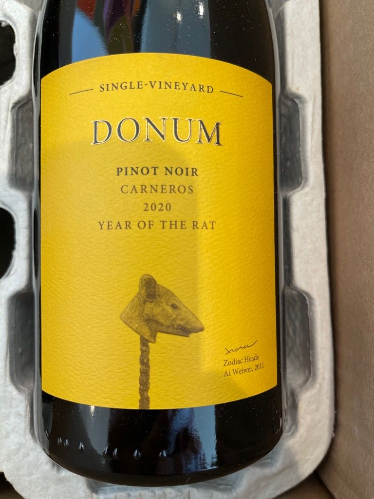 2020 Donum Pinot Noir Carneros, USA, California, Napa / Sonoma ...