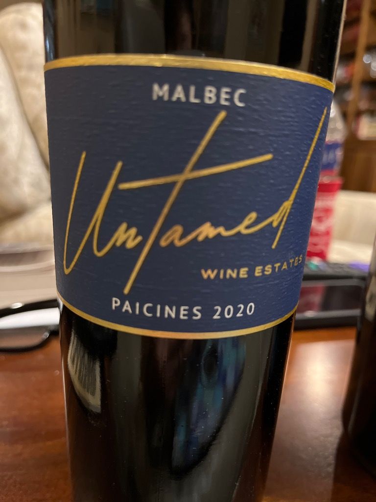 2020 Untamed Wine Estates Malbec Paicines, USA, California, Central ...