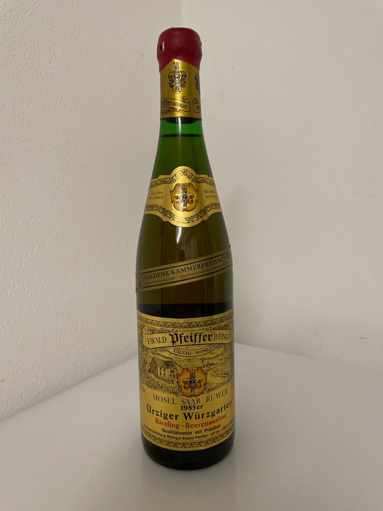 1985 Ewald Pfeiffer Ürziger Würzgarten Riesling Beerenauslese, Germany ...