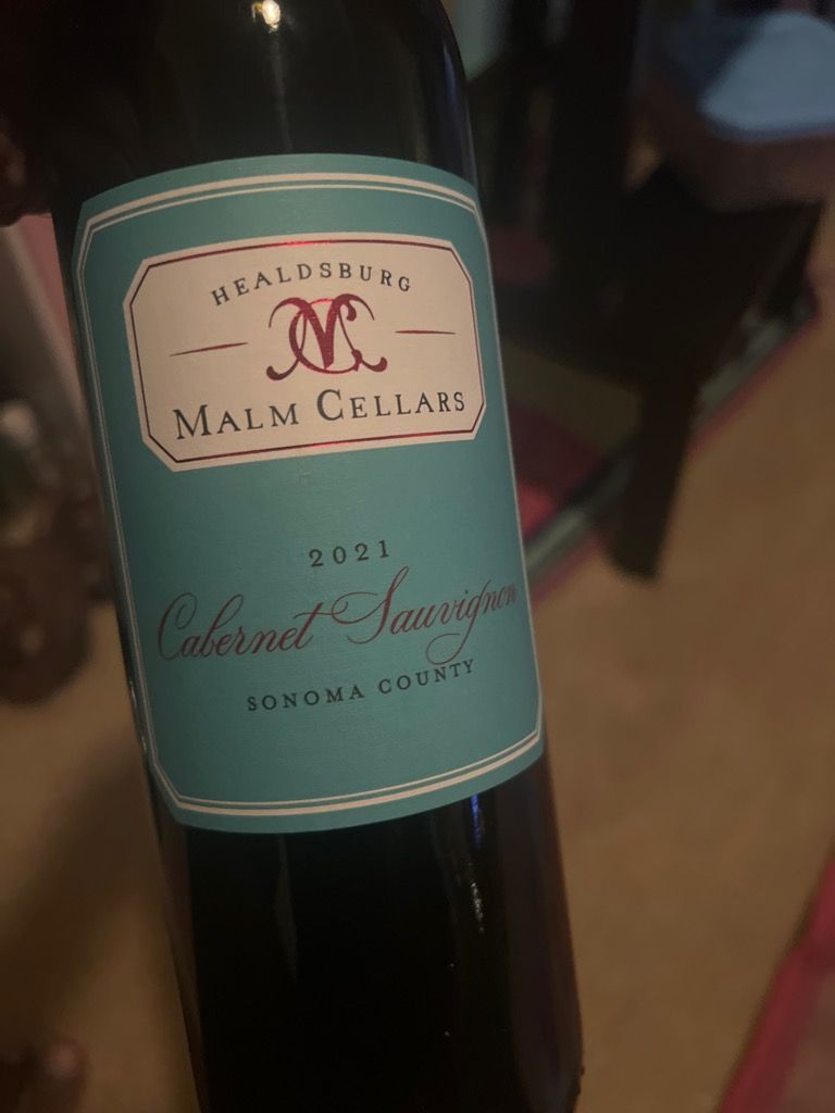 2021 Malm Cellars Cabernet Sauvignon, USA, California, Sonoma County ...