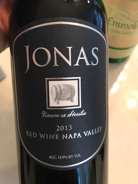 2013 Jonas Cellars Red Wine, USA, California, Napa Valley - CellarTracker