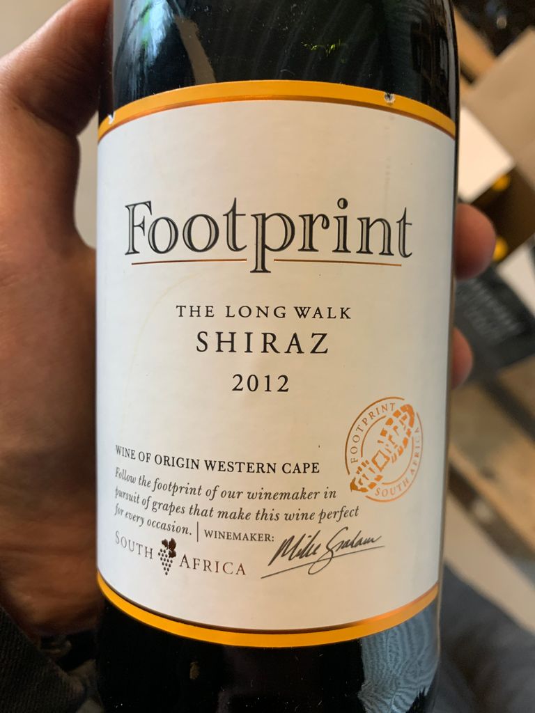 NV African Pride Wines Shiraz Footprint The Long Walk, South Africa ...