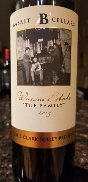 2016 Basalt Cellars Wasem Estate "The Family", USA, Washington ...