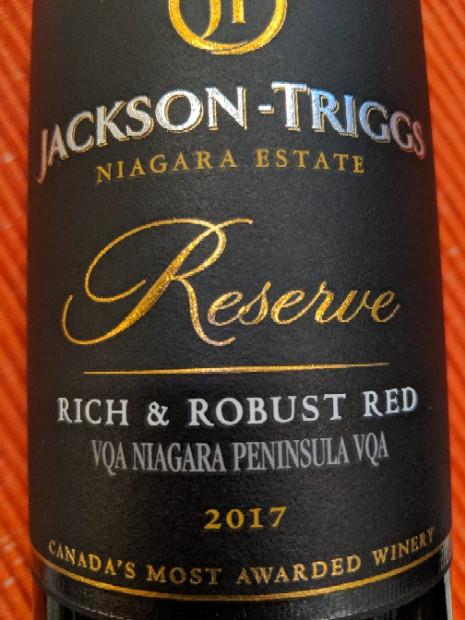 2020 Jackson-Triggs Rich & Robust Red Reserve Niagara Estate, Canada ...