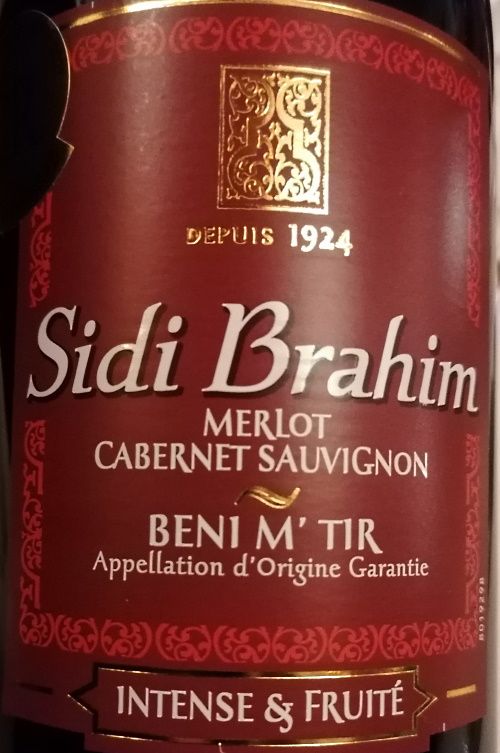 NV Chais de Sidi Brahim Merlot Cabernet, Morocco, Meknès-Fès, Beni M'Tir - CellarTracker