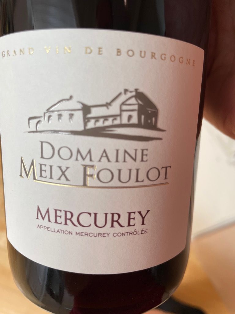 2019 Domaine du Meix-Foulot Mercurey, France, Burgundy, Côte ...