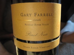 2008 Gary Farrell Pinot Noir Starr Ridge Vineyard, USA, California ...