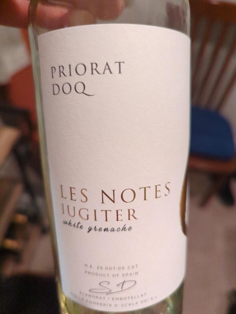 2021 La Conreria d'Scala Dei Priorat Les Notes Iugiter White Grenache ...