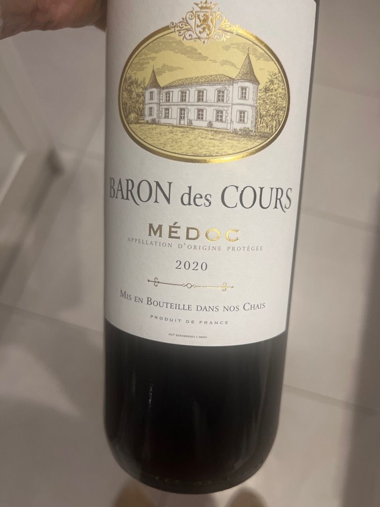 2020 Baron des Tours, France, Bordeaux, Médoc - CellarTracker