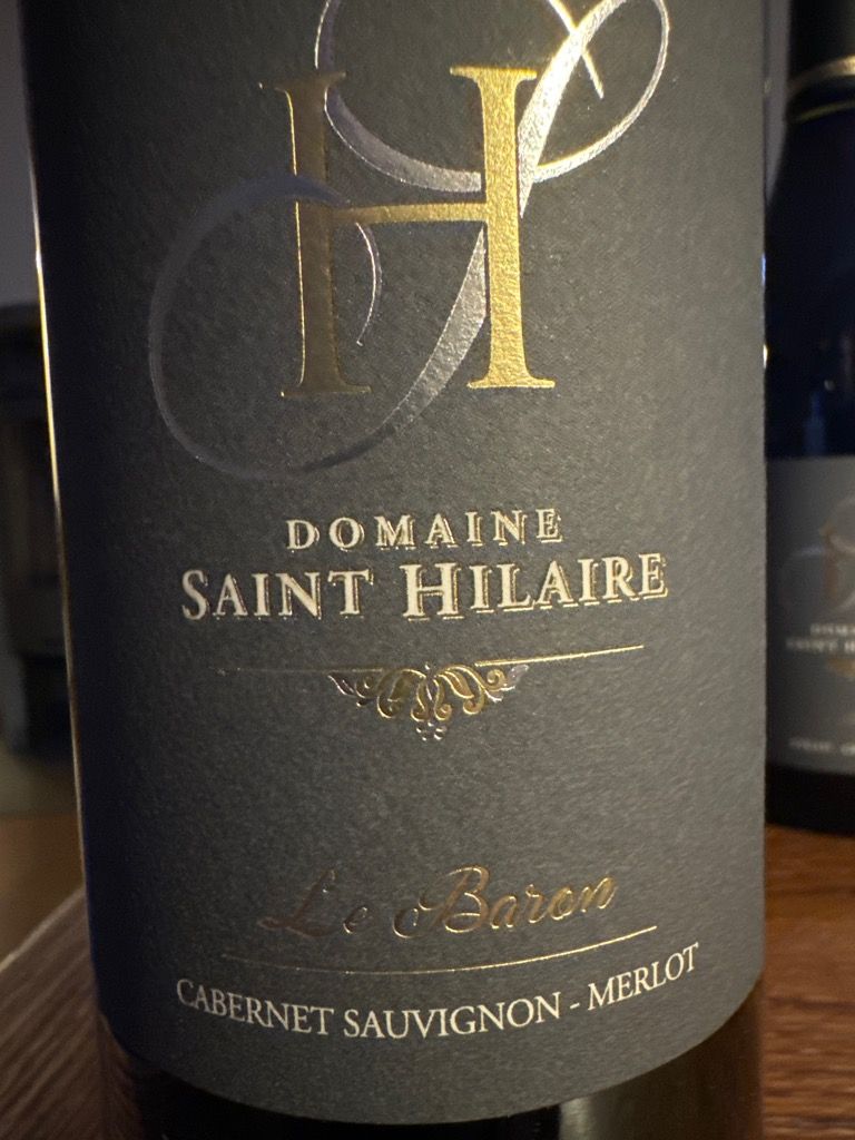 2023 Domaine Saint Hilaire Le Baron Cabernet Sauvignon Merlot, France ...