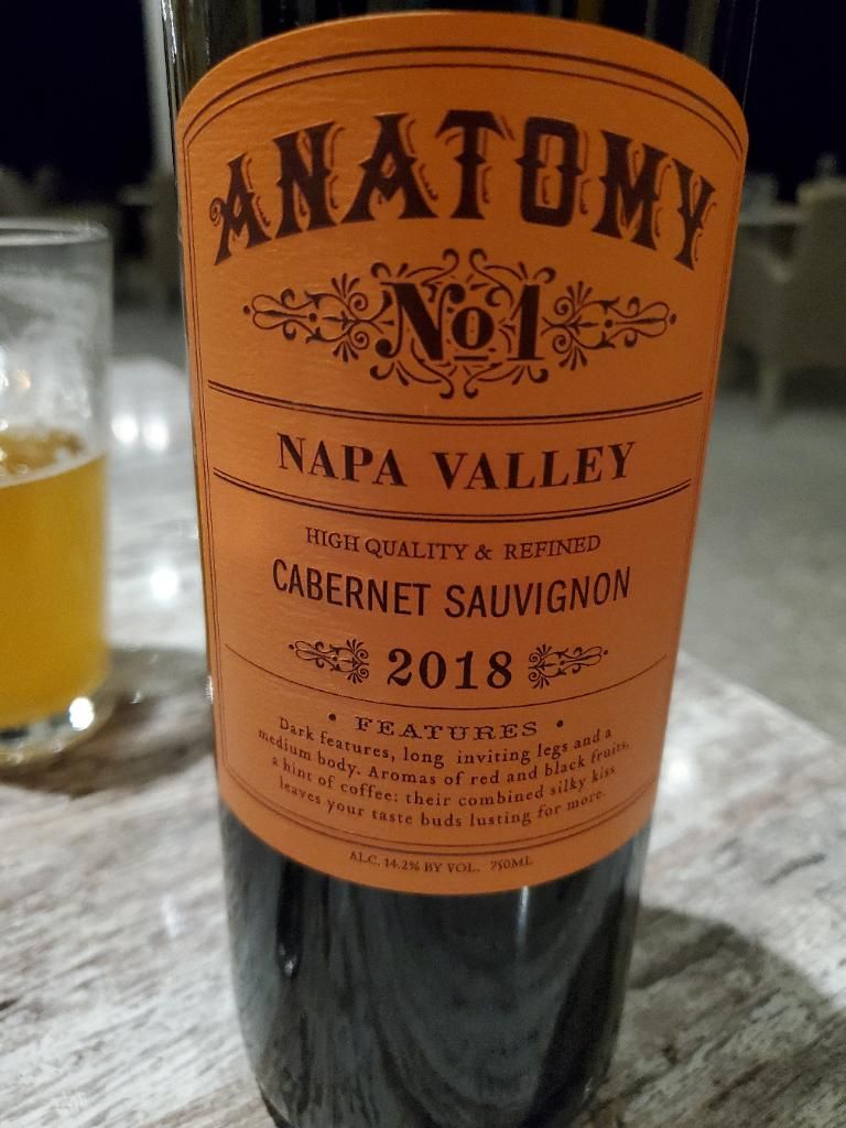 2018 Icon Wines Cabernet Sauvignon Anatomy No. 1, USA, California, Napa ...