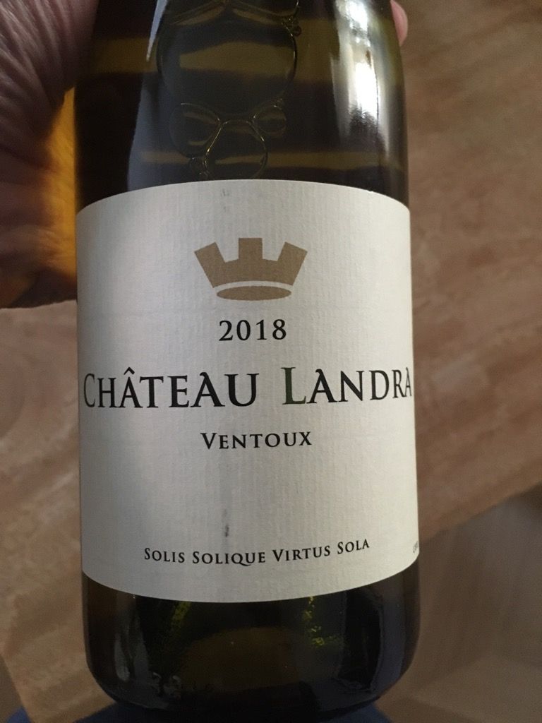 2020 Château Landra Ventoux Blanc, France, Rhône, Southern Rhône ...
