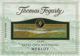 1998 Thomas Fogarty Merlot Santa Cruz Mountains, USA, California, Santa ...