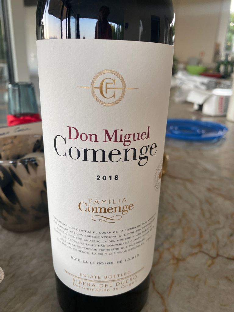 2018 Comenge Ribera del Duero Don Miguel Reserva, Spain, Castilla y ...