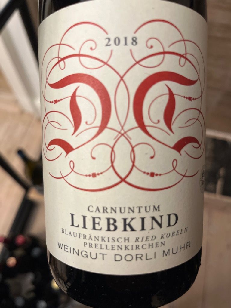 2018 Weingut Dorli Muhr Blaufränkisch 1ÖTW Spitzerberg Kobeln Liebkind ...