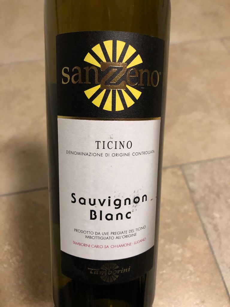 2022 Tamborini Sauvignon Blanc San Zeno, Switzerland, Ticino, Lamone ...