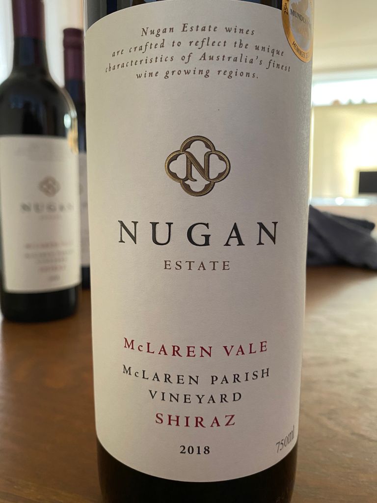 2018 Nugan Estate Shiraz McLaren Parish Vineyard, Australia, South ...
