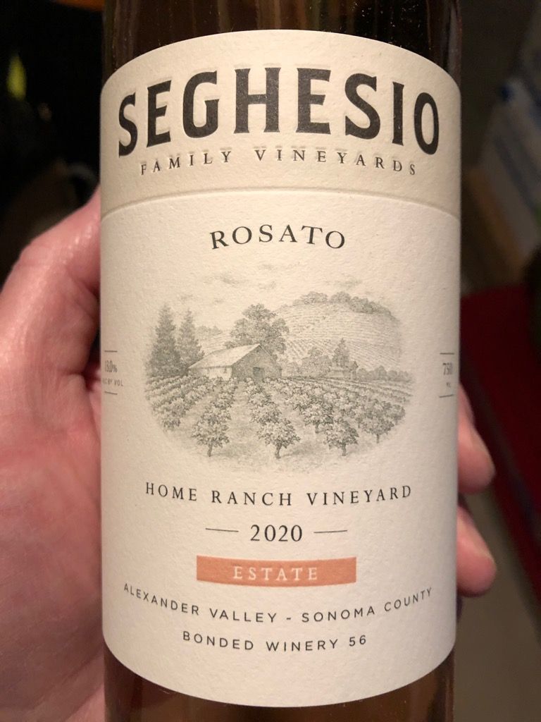 2020 Seghesio Family Vineyards Rosato, USA, California, Sonoma County ...