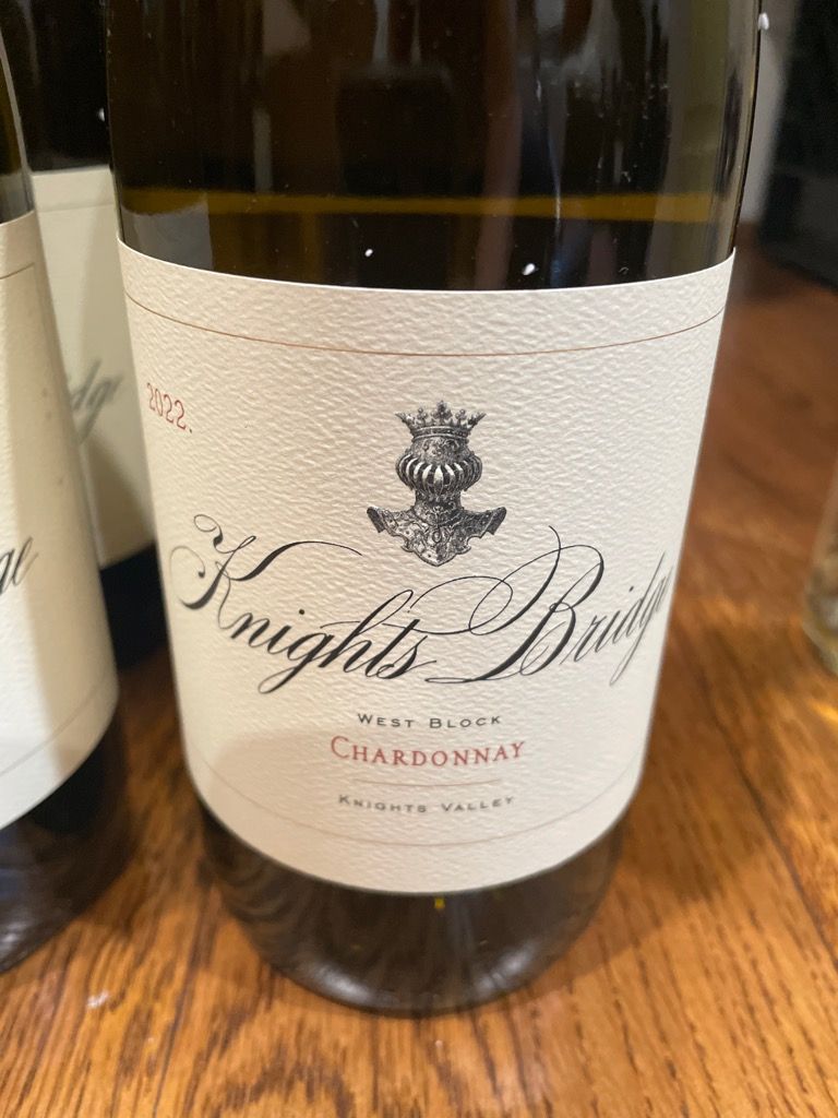2022 Knights Bridge Chardonnay West Block, USA, California, Sonoma ...