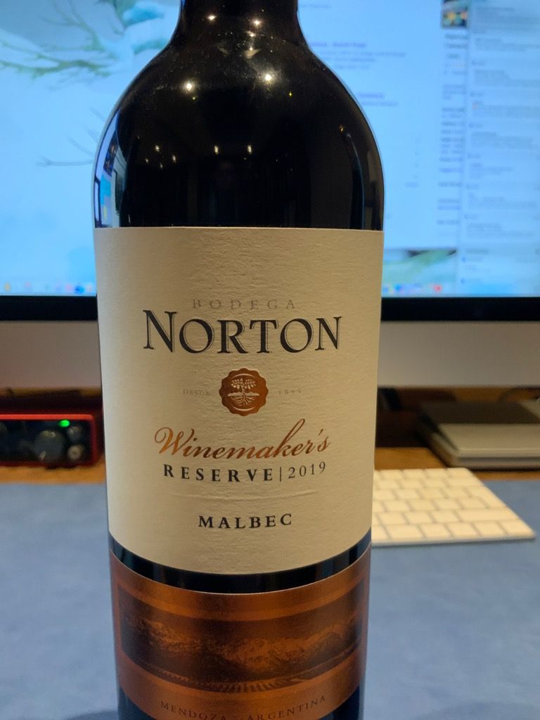 2021 Bodega Norton Malbec Winemaker's Reserve, Argentina, Mendoza, Lujan de Cuyo - CellarTracker