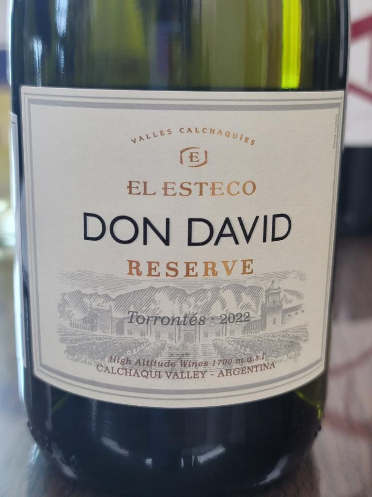 2023 Bodega El Esteco Torrontés Don David Reserve, Argentina, Valles ...