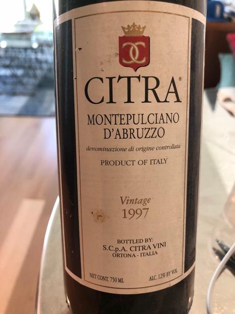 1997 Citra Montepulciano d'Abruzzo, Italy, Abruzzi, Montepulciano d ...