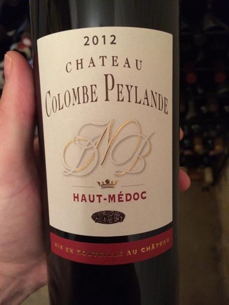 2012 Château Colombe-Peylande, France, Bordeaux, Médoc, Haut-Médoc ...
