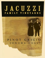 2022 Jacuzzi Family Vineyards Pinot Grigio Jacuzzi Family Vineyards ...