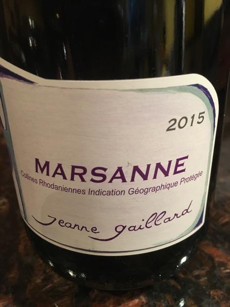 2010 Jeanne Gaillard Marsanne Collines Rhodaniennes, France, Rhône ...