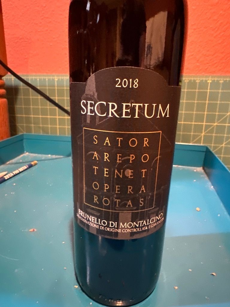 2018 Secretum Brunello di Montalcino, Italy, Tuscany, Montalcino ...