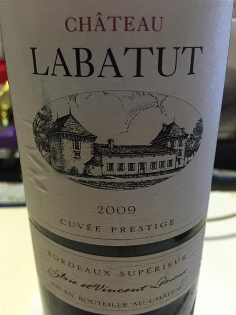 2011 Château Lalande-Labatut Cuvée Prestige, France, Bordeaux ...