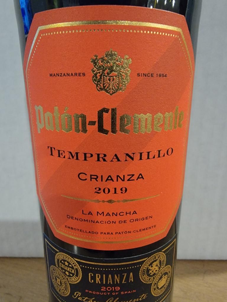 2019 Paton-Clemente Tempranillo La Mancha Crianza, Spain, Castilla-La ...
