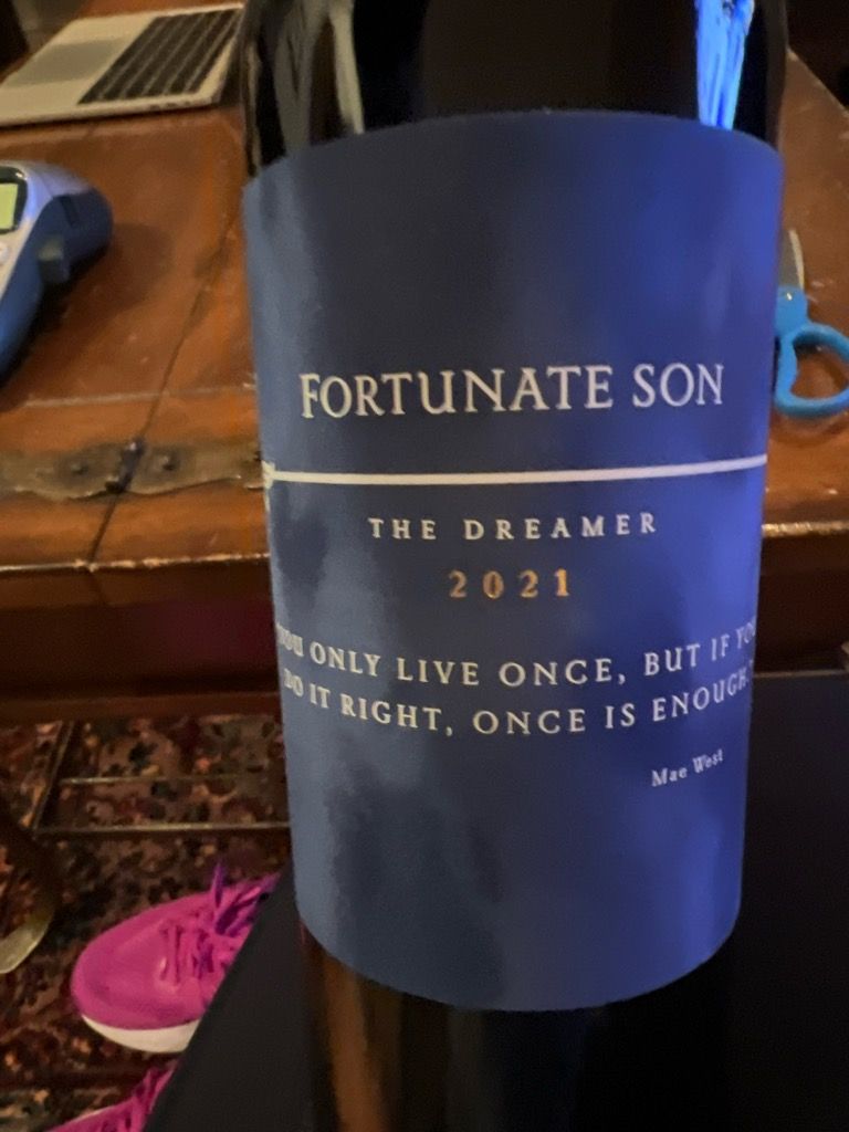 2021 Fortunate Son Cabernet Sauvignon The Dreamer, USA, California, Napa Valley - CellarTracker