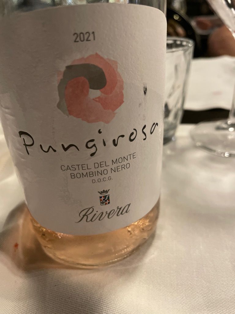 2021 Rivera Castel del Monte Bombino Nero Pungirosa, Italy, Puglia ...