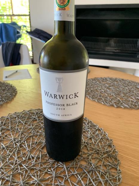 2021 Warwick Estate Professor Black, South Africa, Coastal Region ...