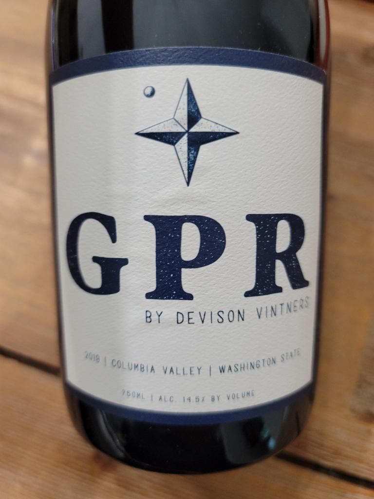 2019 Devison Vintners GPR, USA, Washington, Columbia Valley - CellarTracker