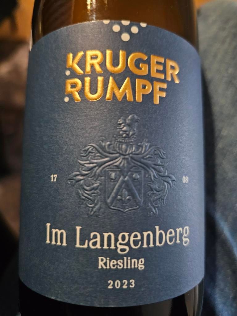 2023 Kruger-Rumpf Riesling Im Langenberg, Germany, Nahe - CellarTracker