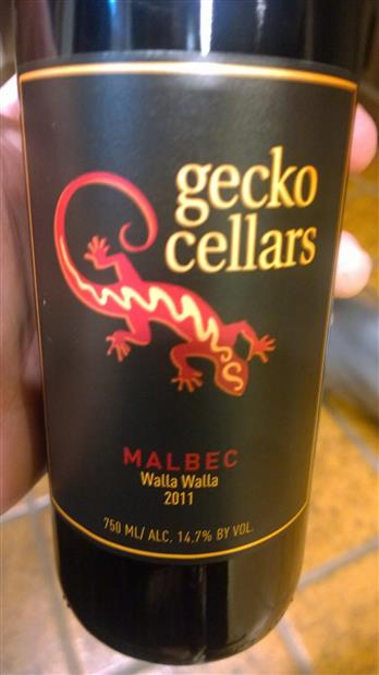 2011 Gecko Cellars (Wine Company) Malbec, USA, Washington, Columbia ...