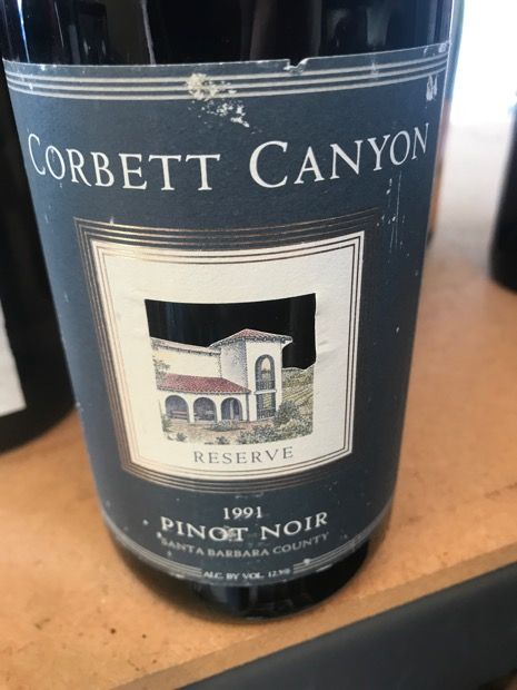 1985 Corbett Canyon Pinot Noir Reserve, USA, California - CellarTracker