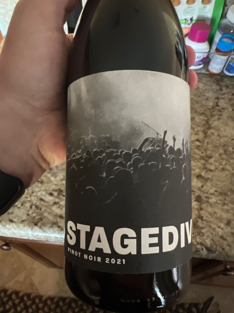 2021 Stagedive Pinot Noir, USA, California - CellarTracker
