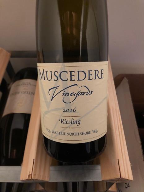 2020 Muscedere Vineyards Riesling, Canada, Ontario, Lake Erie North ...
