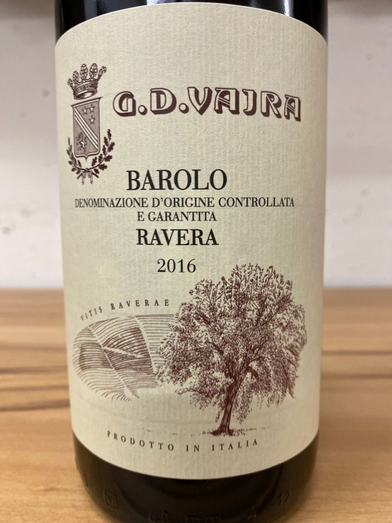 2016 G.D. Vajra Barolo Ravera, Italy, Piedmont, Langhe, Barolo ...