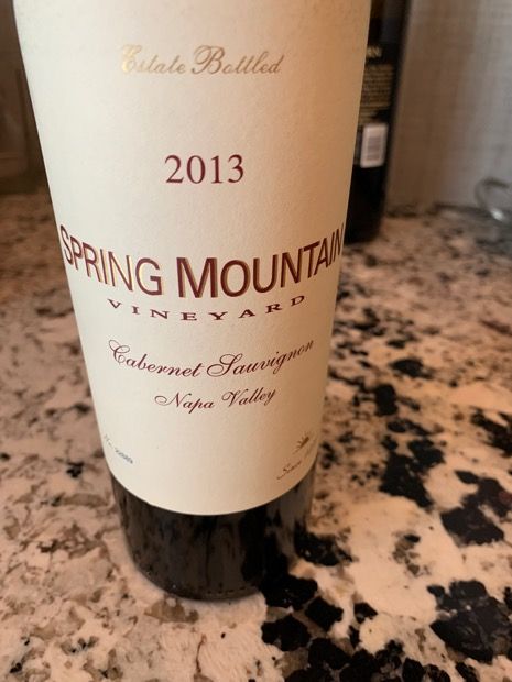 2015 Spring Mountain Vineyard Cabernet Sauvignon Premiere Napa Valley ...