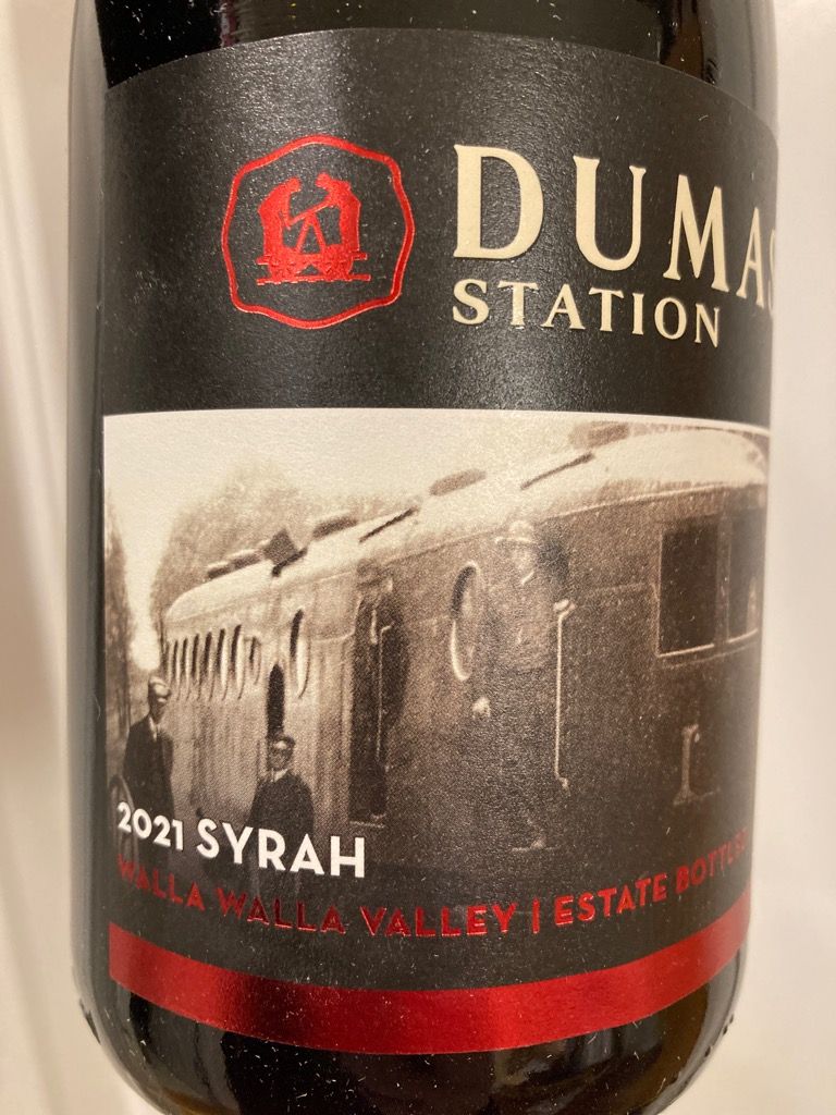 2021 Dumas Station Syrah, USA, Washington, Columbia Valley, Walla Walla ...