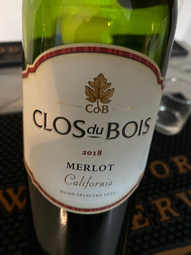 2018 Clos du Bois Merlot California, USA, California - CellarTracker