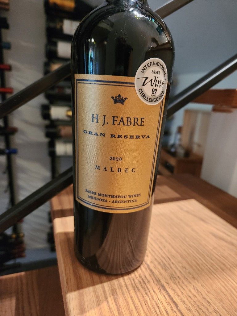2012 Fabre Montmayou Malbec HJ Fabre Gran Reserva, Argentina, Mendoza ...