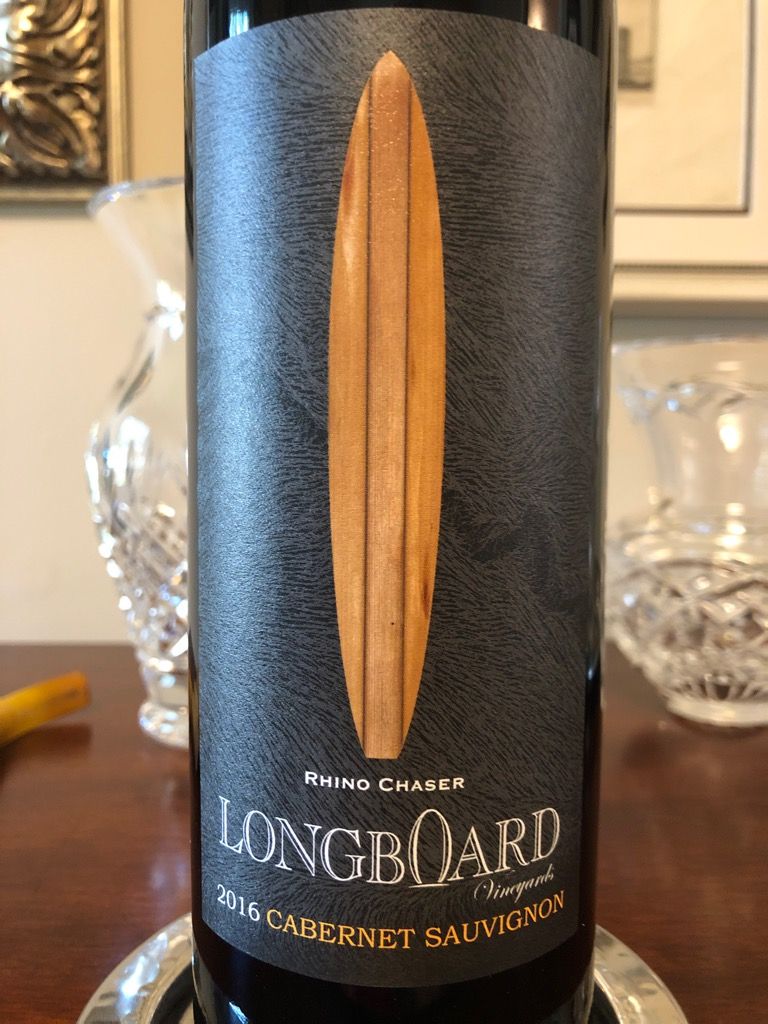 2018 Longboard Vineyards Cabernet Sauvignon Rhino Chaser, USA ...